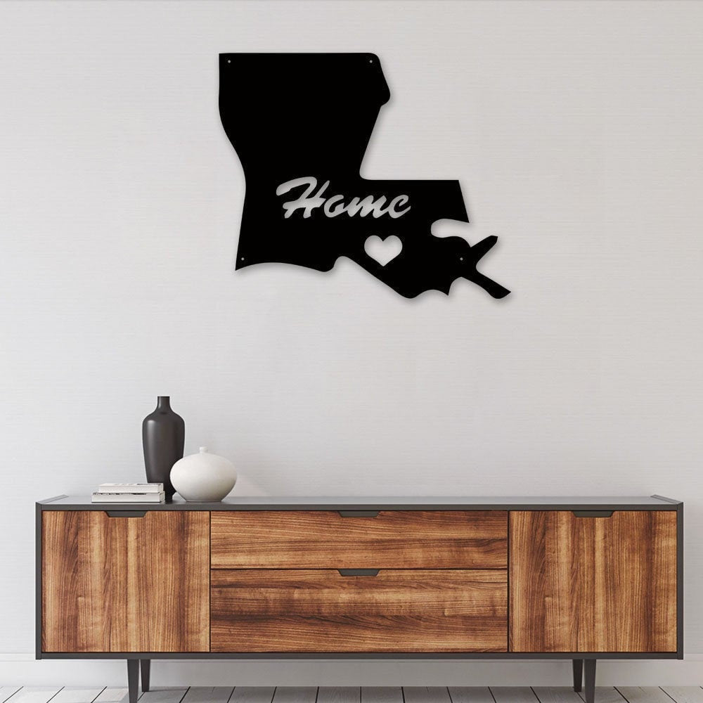 Personalized Map States Metal Sign, Usa State Metal Wall, Custom Metal ...